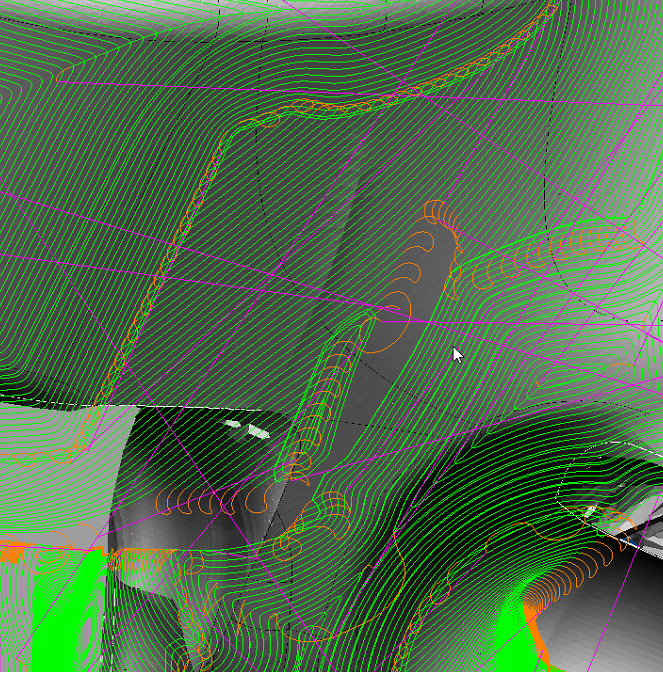 Steep and shallow finishing leaves big gaps in toolpath after calculation in PowerMill
