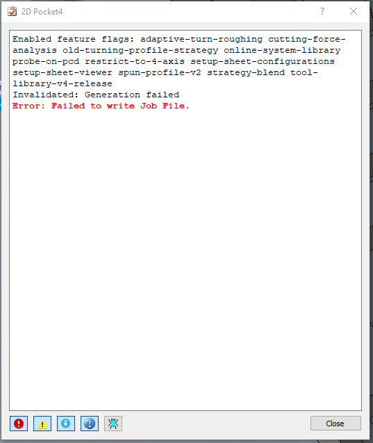 Toolpath generation gets stuck at 0% in Fusion