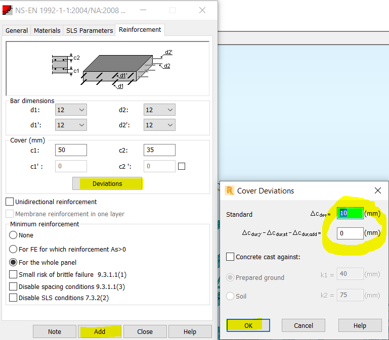 "The bars of perpendicular reinforcement (to main reinforcement) for panel xxx overlap each ...