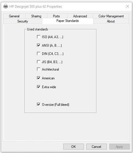 Paper sizes missing when plotting to a system printer from AutoCAD ...
