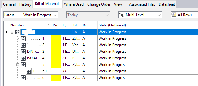 Multilevel BOM-Report shows only first level of BOM entries in Vault