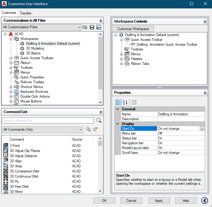 AutoCAD drawings always open in the model space although it was last ...