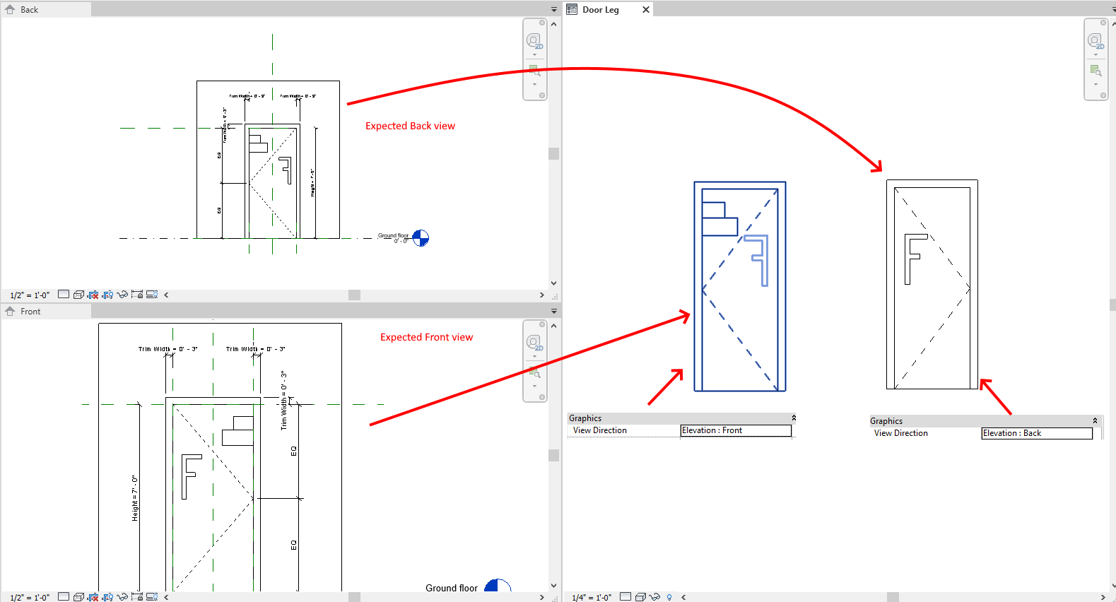 Wrong View Direction For Legend Components In Revit