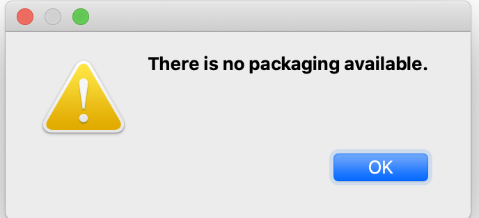 "There is no packaging available" when creating Nest Study in Fusion 360