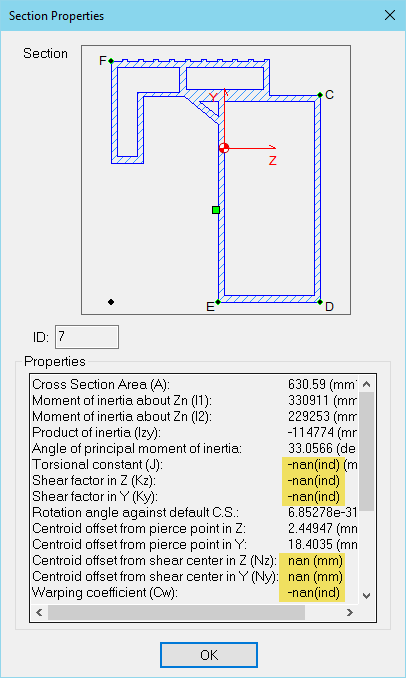 在 Inventor Nastran 中进行分析时，自定义横截面梁特性为零、几乎为零、不正确或 T2002 错误