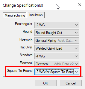 Unable to set Round Material type on Square To Round items in Fabrication