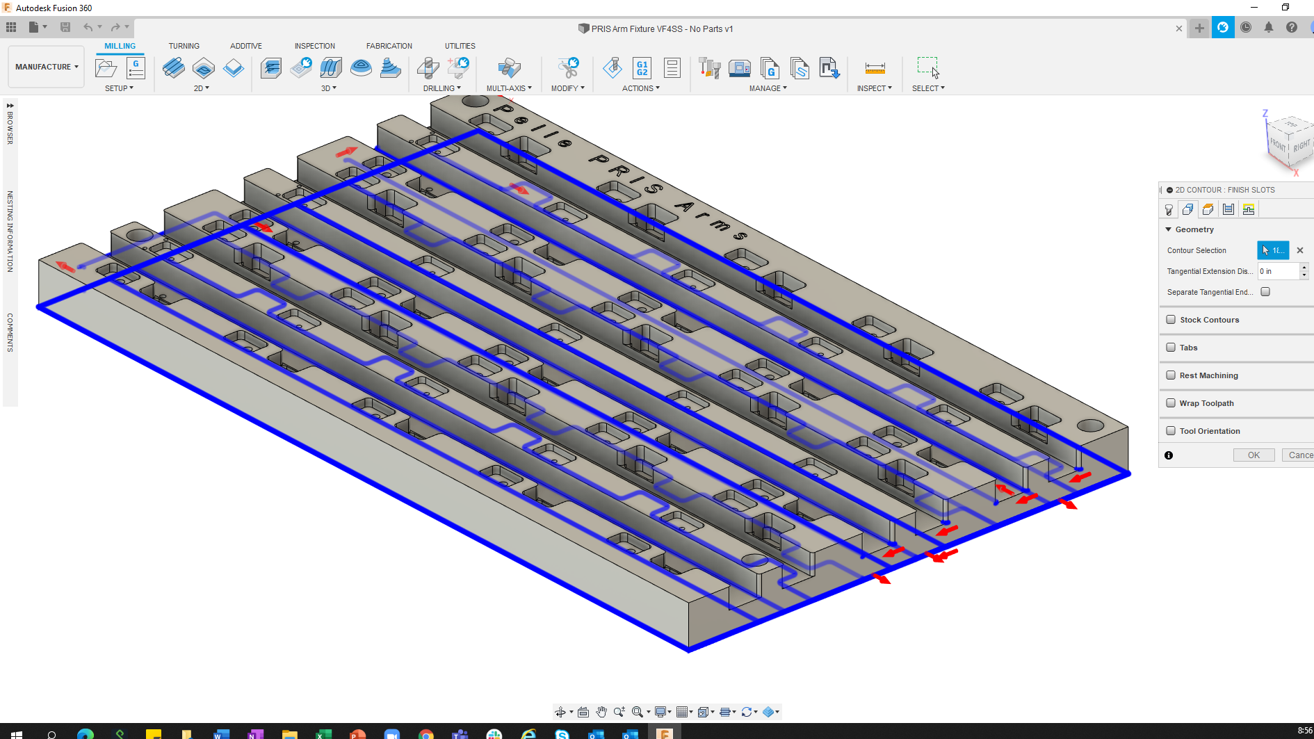 How to correct when different 2D Contour Geometry is selected in Fusion 360 after saving the ...