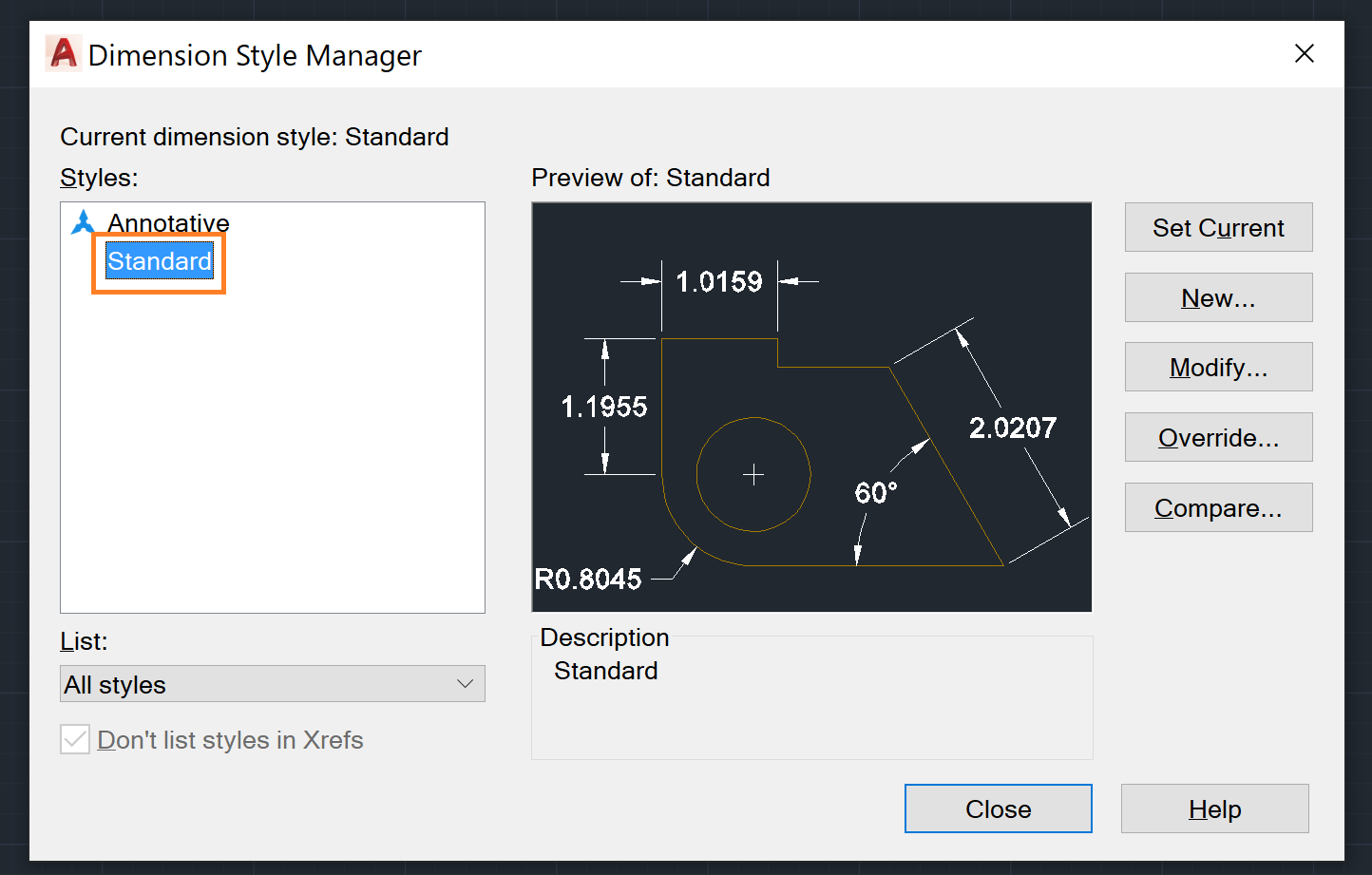 Dimension DIM Command Does Not Show Dimension Preview When Using An 