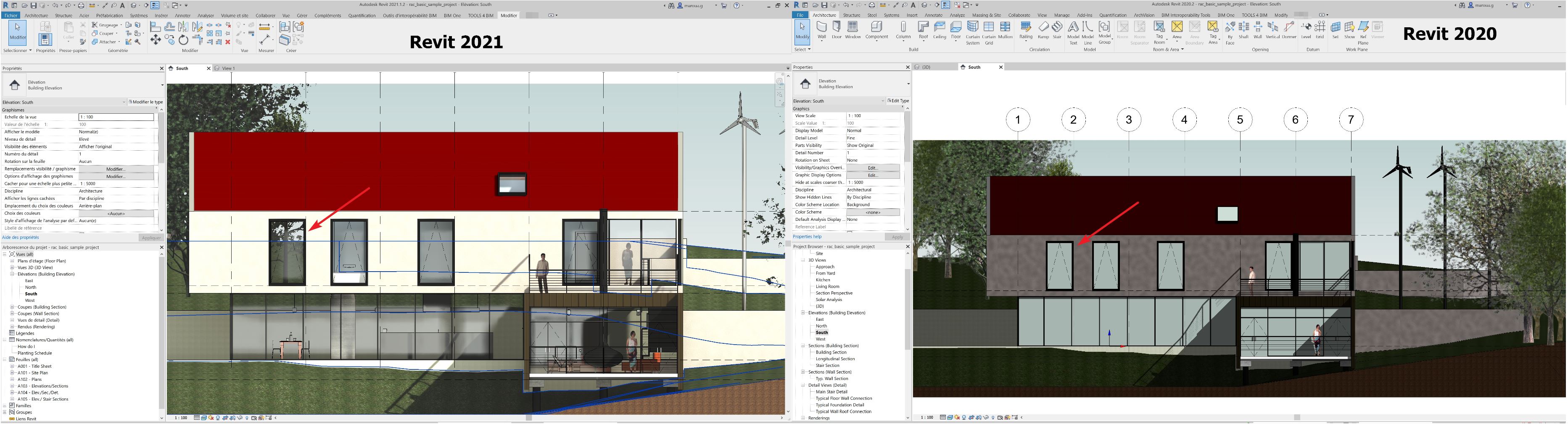 Windows And Curtain Walls Are Transparent In Elevation View When Using Realistic Mode From Revit 