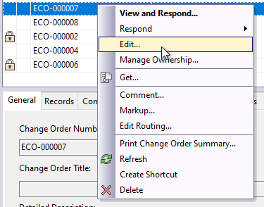 Unable to add files or edit routing for Change Orders in Vault