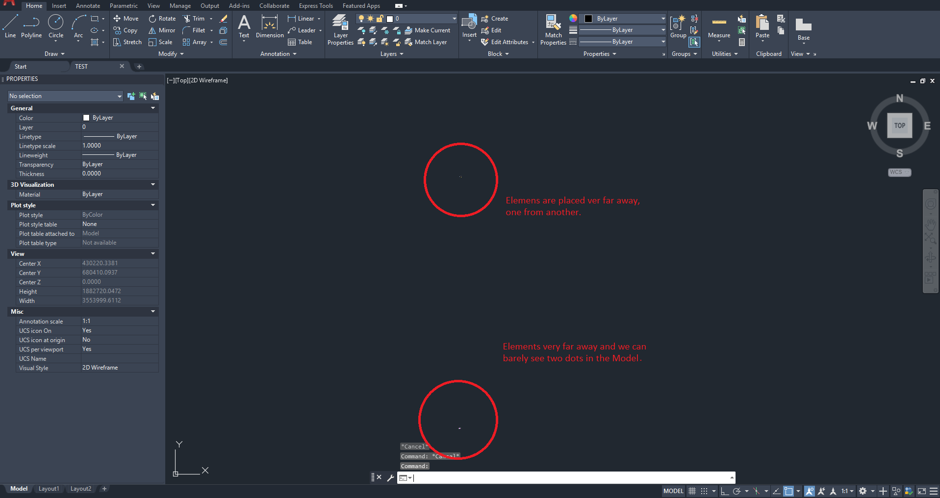 When exporting a sheet from Revit to AutoCAD the elements in Model are ...