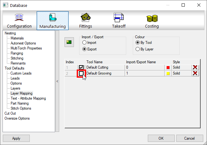 How to export pattern developments as DXF excluding Grooving lines from ...