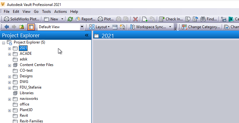 Vault Client unable to view files in Project Explorer after upgrading to new Version