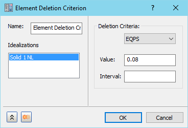 Elements are deleted in Idealization without a deletion criterion in a Nastran Explicit analysis