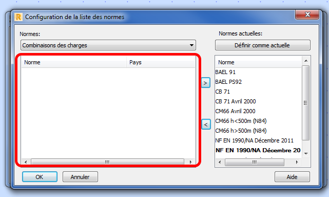 수정된 RGL 파일은 Robot Structural Analysis의 작업 기본 설정에서 로드할 수 없습니다