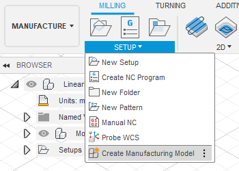 How to create or edit a manufacturing model in the manufacture ...