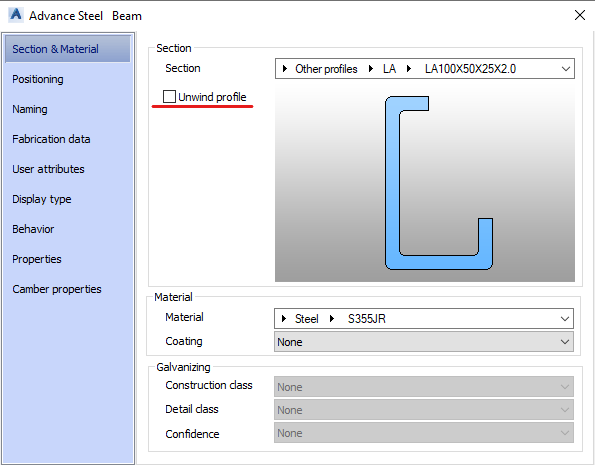 Creating development (unfolded) drawing for user profile not working in ...