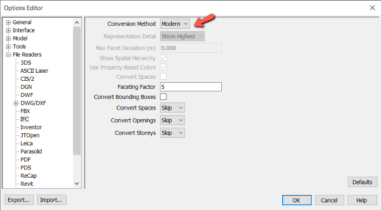 Missing IFC properties in the Find Items dialog in Navisworks