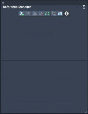 XREF palette is blank or does not show xrefs in AutoCAD for Mac