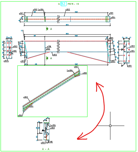 Isometric view in main part drawing is not placed at the bottom of all ...