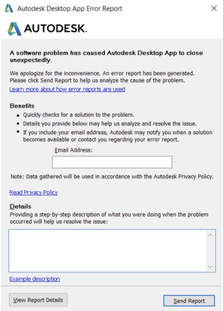Autodesk Desktop App crashes during sign-in with Autodesk SSO enabled accounts