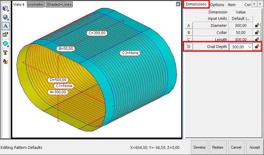 Hot to create an Oval Canvas connection item in Fabrication