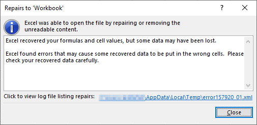  Insufficient Memory To Perform Operation When Trying To Open An Embedded Excel File In An 