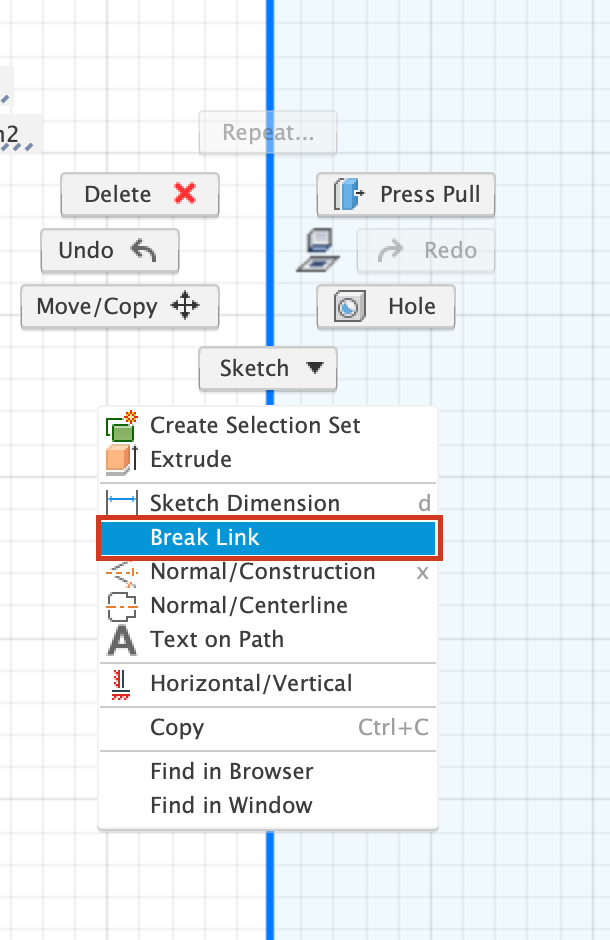 Fusion Help | How to break sketch link to modify projected geometry in ...
