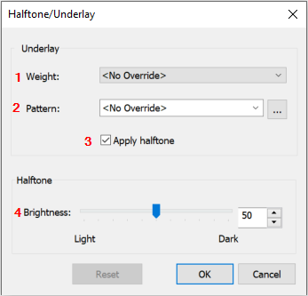 How to adjust the halftone settings of a linked file in Revit