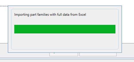 Import from Excel gets stuck on "Importing parts families..." within the Spec Editor in AutoCAD ...