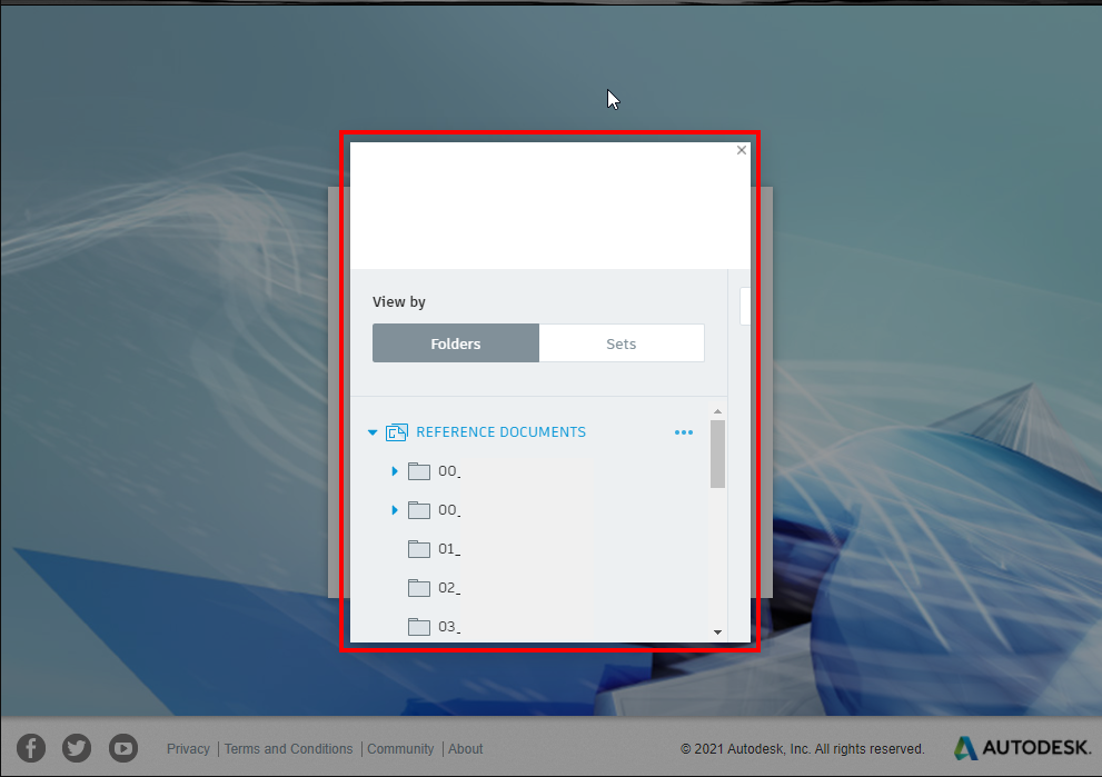 Project opens in a small window after logging into BIM 360