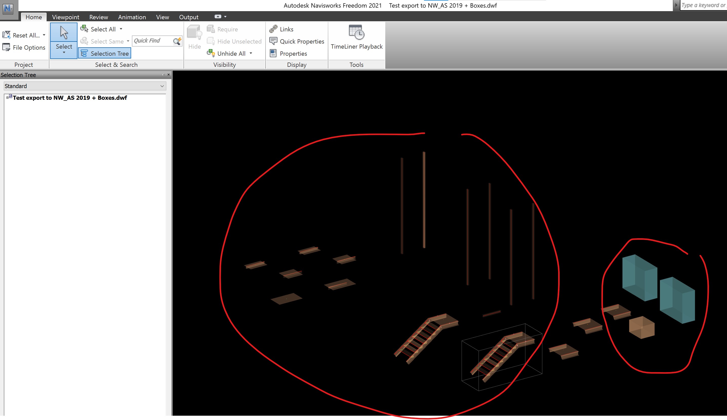 Elements color and transparency are not correctly exported in 3D DWF from Advance Steel to ...