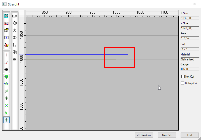 Seam - Connector corner not notched out on rectangular ducts in CAMDuct
