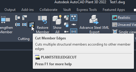How to use the Cut Member Edges command when working with structural ...