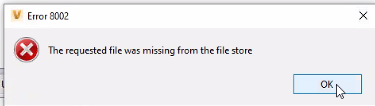"Error 8002:...file...missing" during Copy Design in Vault client