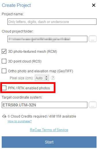 ReCap Photo aerial project creation results in an error and no project ...