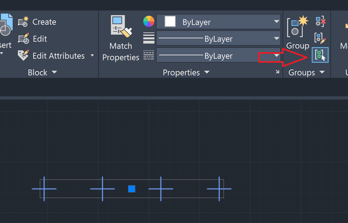 Selezione Gruppo Disabilitata Nel Comando STIRA In AutoCAD AutoCAD