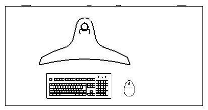 Base of monitor stand is not showing in plan view in Revit