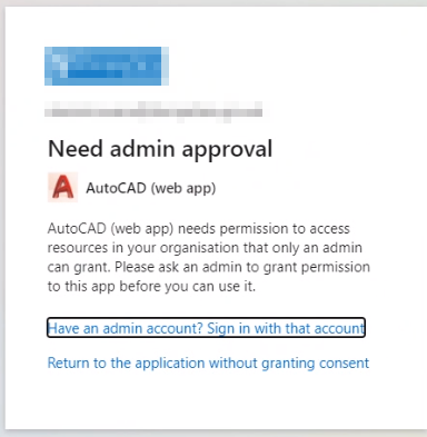"Need admin approval" when opening a DWG file from Sharepoint to ...