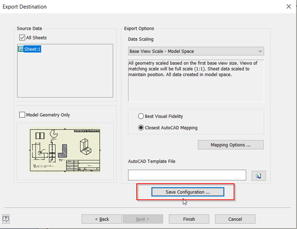 How to set a default line type file in the Inventor "Export as dwg" dialog