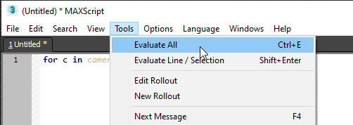 How to automatically assign batch render inputs to a camera in 3ds Max