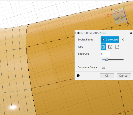 Cannot select a certain edge for ruled surface command in Fusion 360