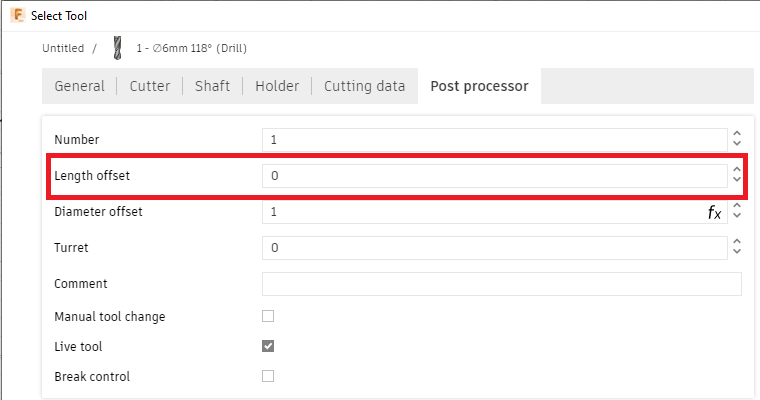 Fusion Help | Warning: Length offset is not supported when creating an NC program in Fusion ...
