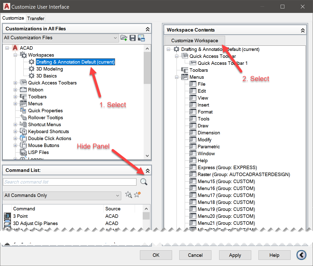 Some menu items are not displayed in the Menu bar when loading a ...