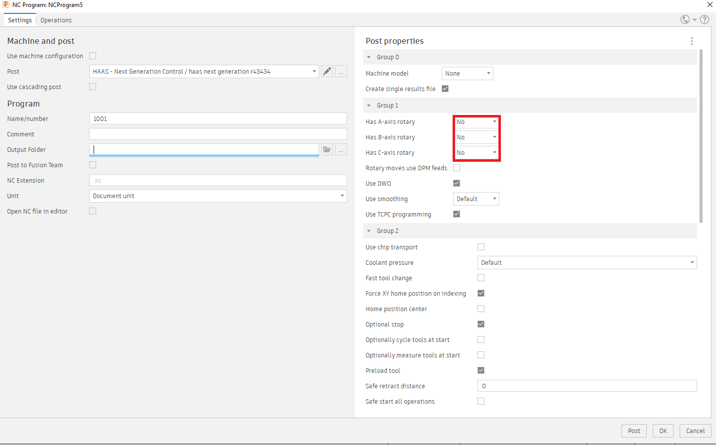  Tool Orientation Is Not Supported When Post Processing From Fusion 