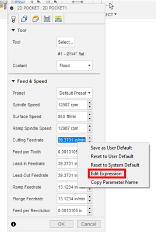 How to change feed rate units from Inches per minute to inches per ...