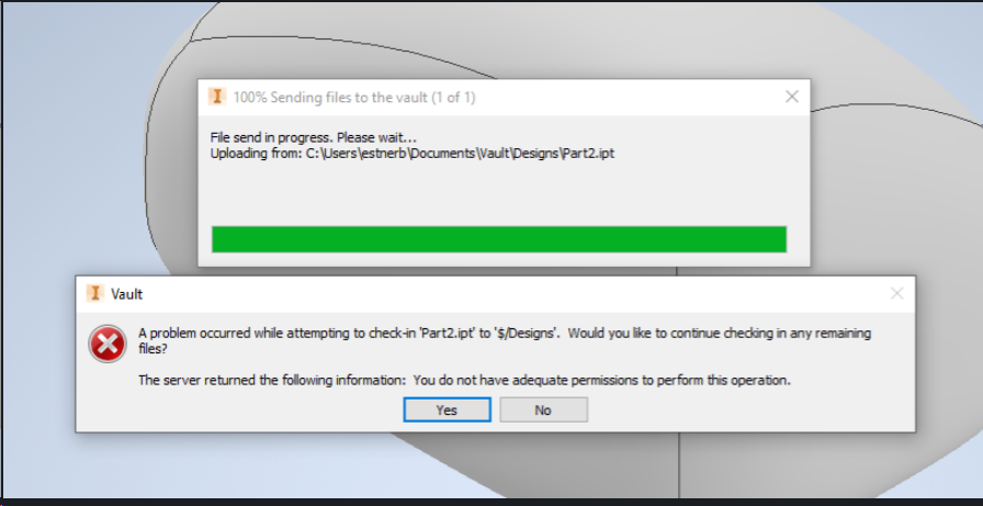 "You do not have adequate permissions to perform this operation." when ...