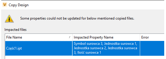 "Some properties could not be updated for below mentioned copied files" when using Vault Copy ...