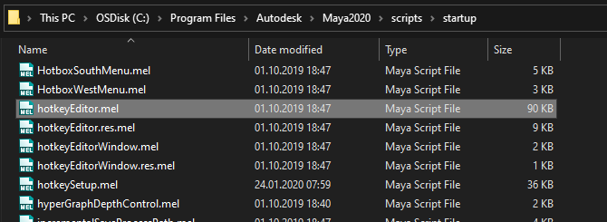 在Maya 2022.1中无法打开标记菜单编辑器