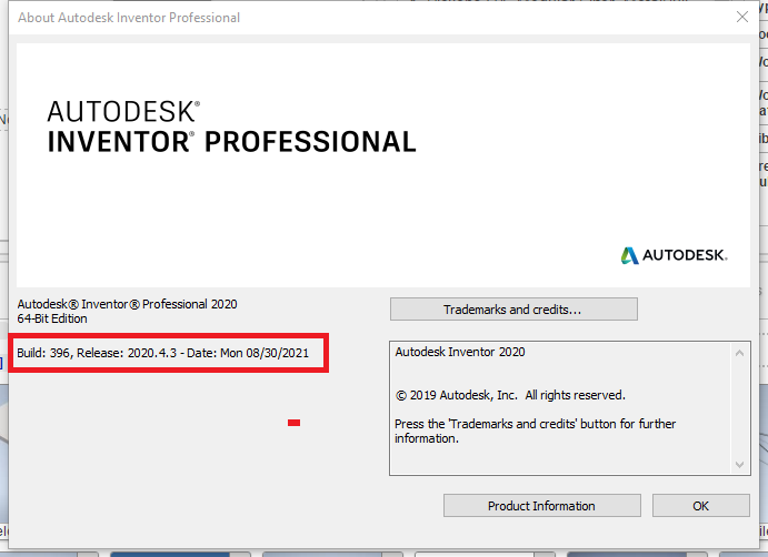 文件正与Inventor Update 2020.4.3一起使用